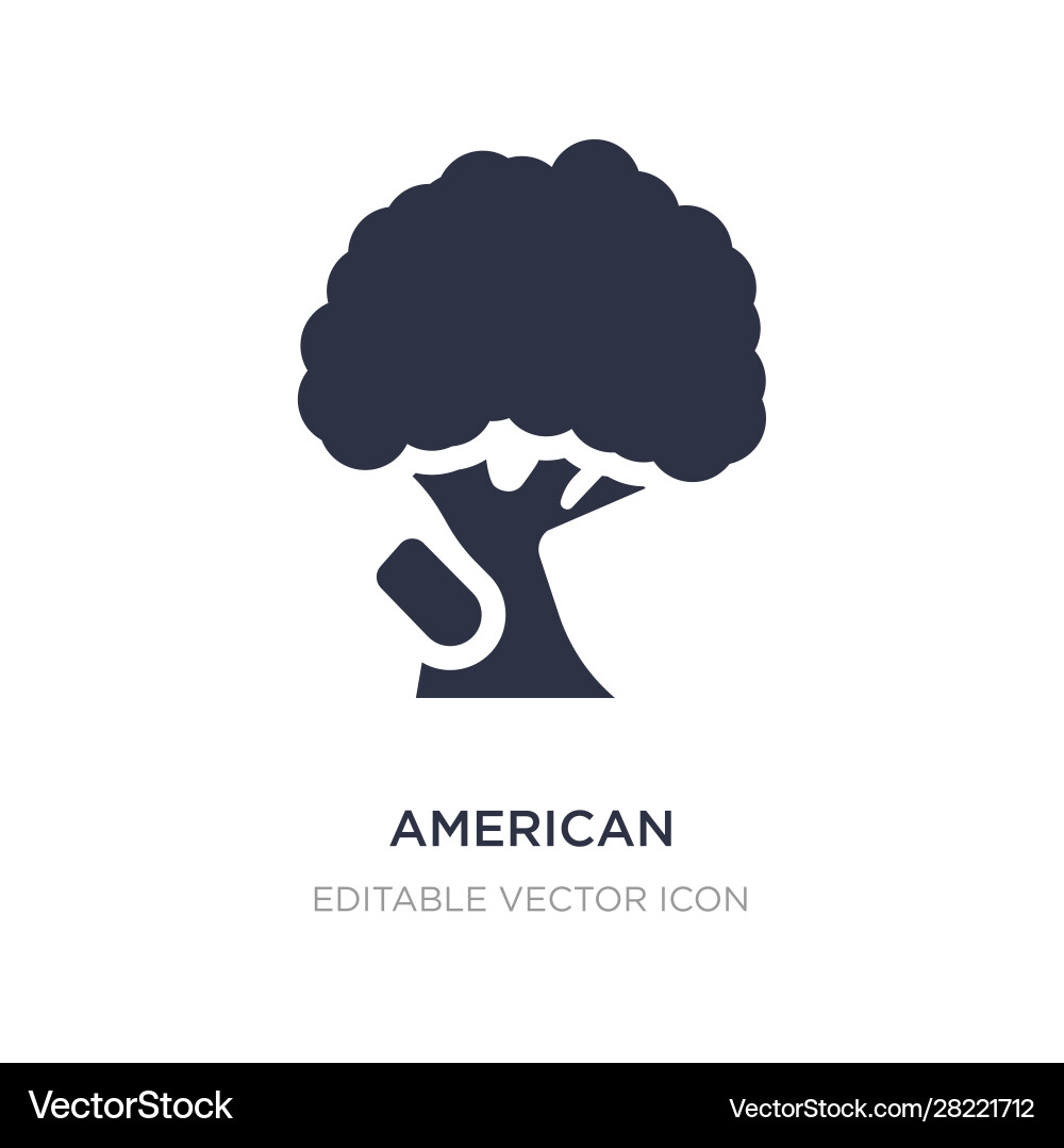 American hornbeam tree icon on white background Vector Image