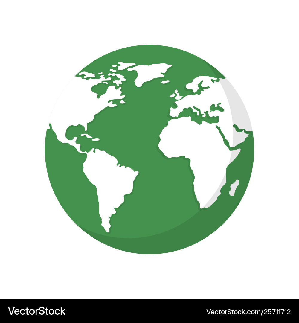 Earth globe world environment day ecology planet Vector Image