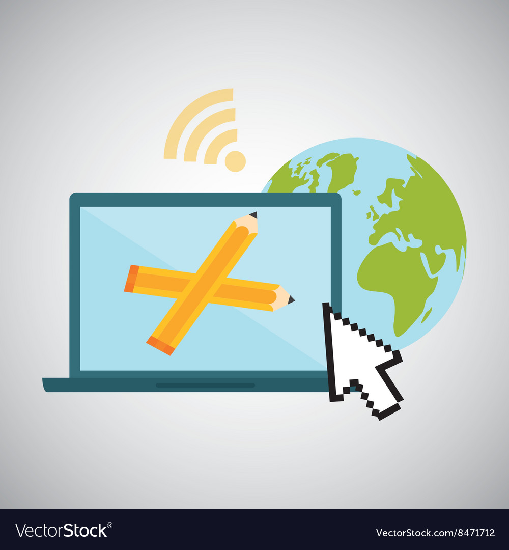 Flat about technology design Royalty Free Vector Image