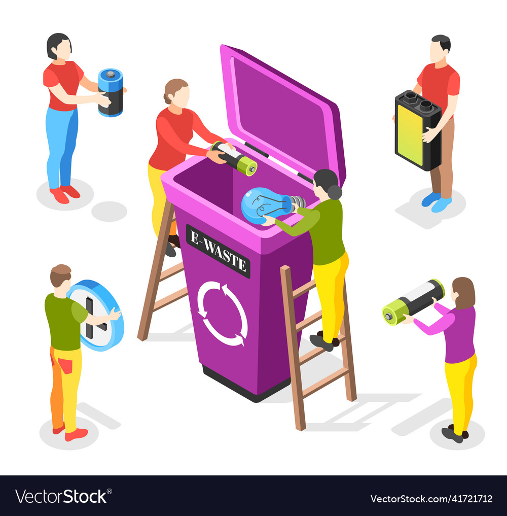 Garbage electronic devices composition Royalty Free Vector Garbage electronic devices composition Royalty Free Vector