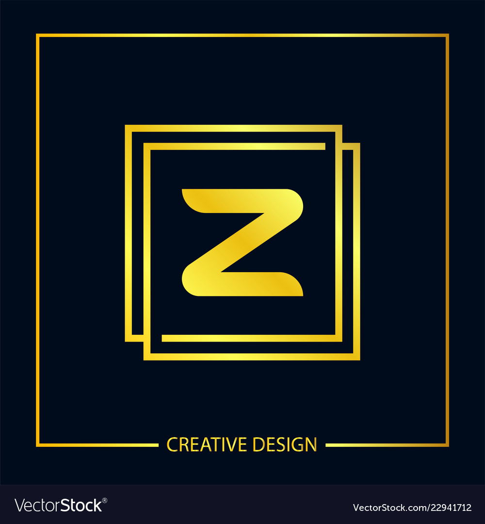 Initial letter z logo template design Royalty Free Vector