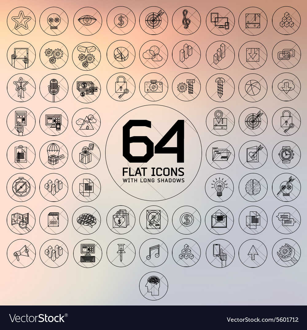 Modern thin line icons for web and mobile Vector Image