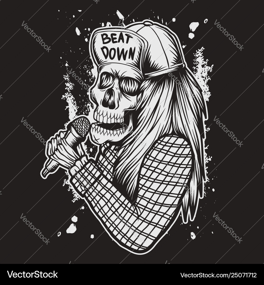 Skull sing Royalty Free Vector Image - VectorStock