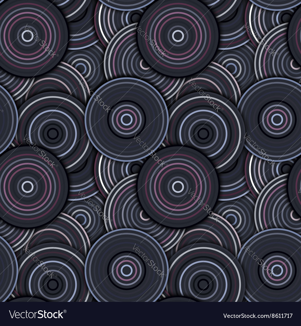 Abstract geometric circles seamless pattern Vector Image