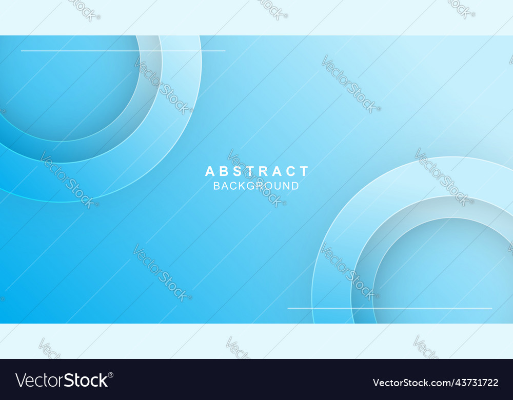 Blue Gradient Circles Background Royalty Free Vector Image