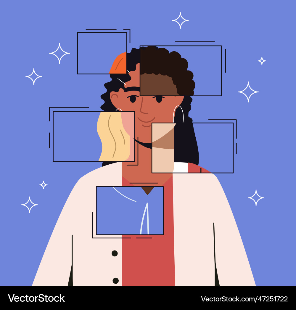 Different race concept Royalty Free Vector Image