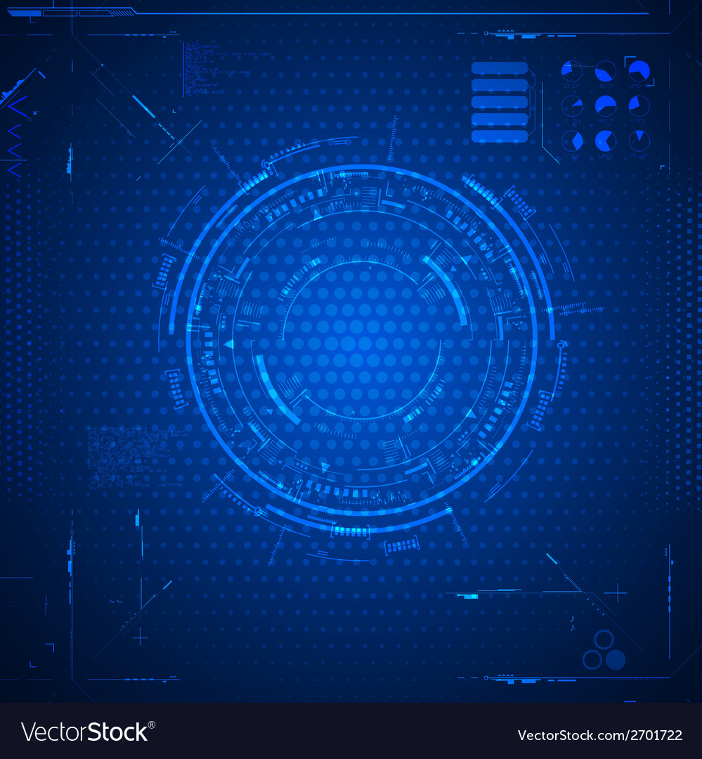 Futuristic graphic user interface Royalty Free Vector Image