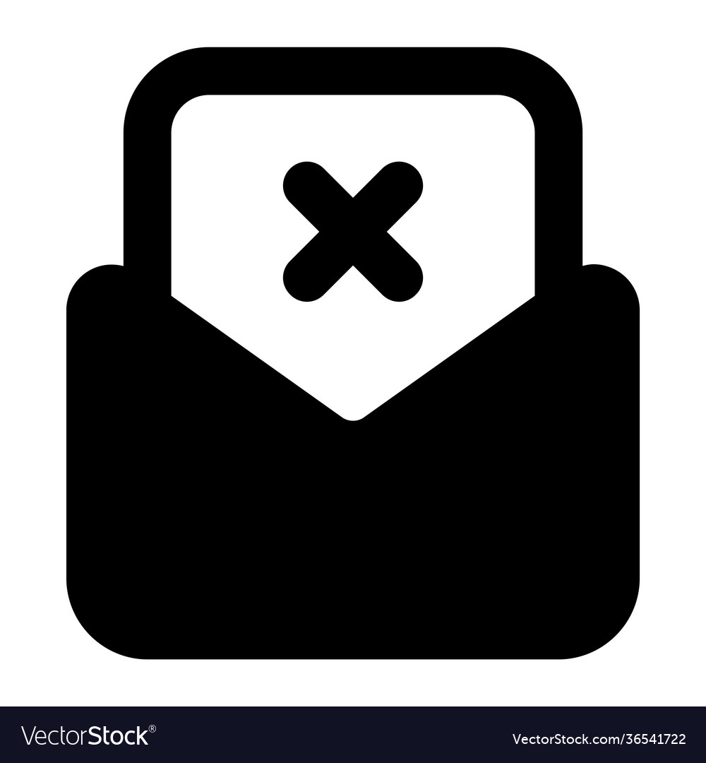 Mail error Royalty Free Vector Image - VectorStock