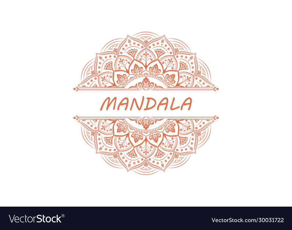 Mandala pattern design Royalty Free Vector Image