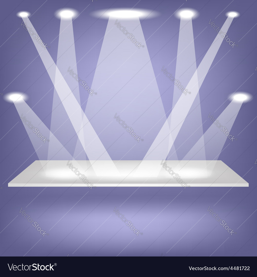 Single shelf Royalty Free Vector Image - VectorStock