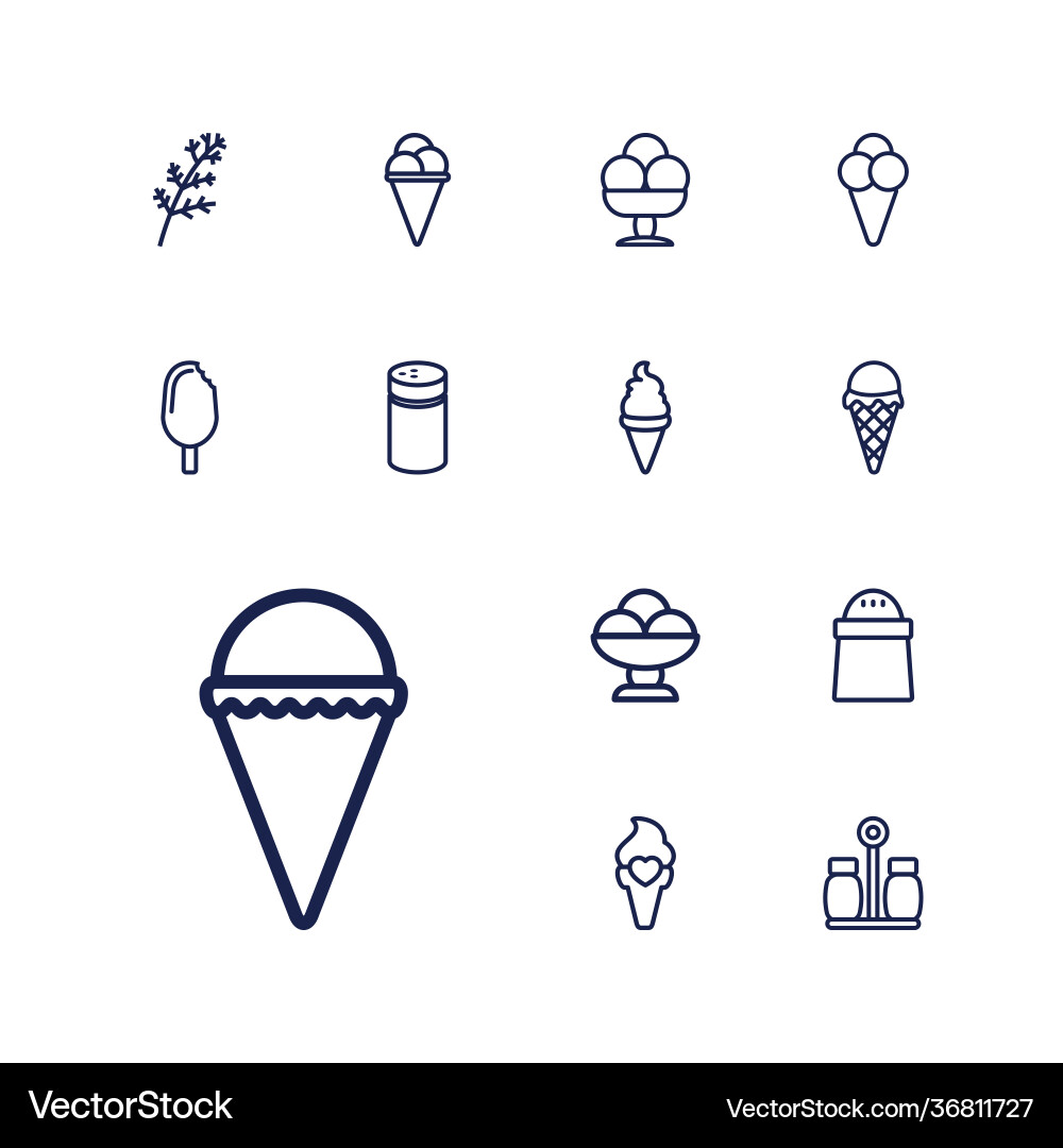 13 flavor icons Royalty Free Vector Image - VectorStock