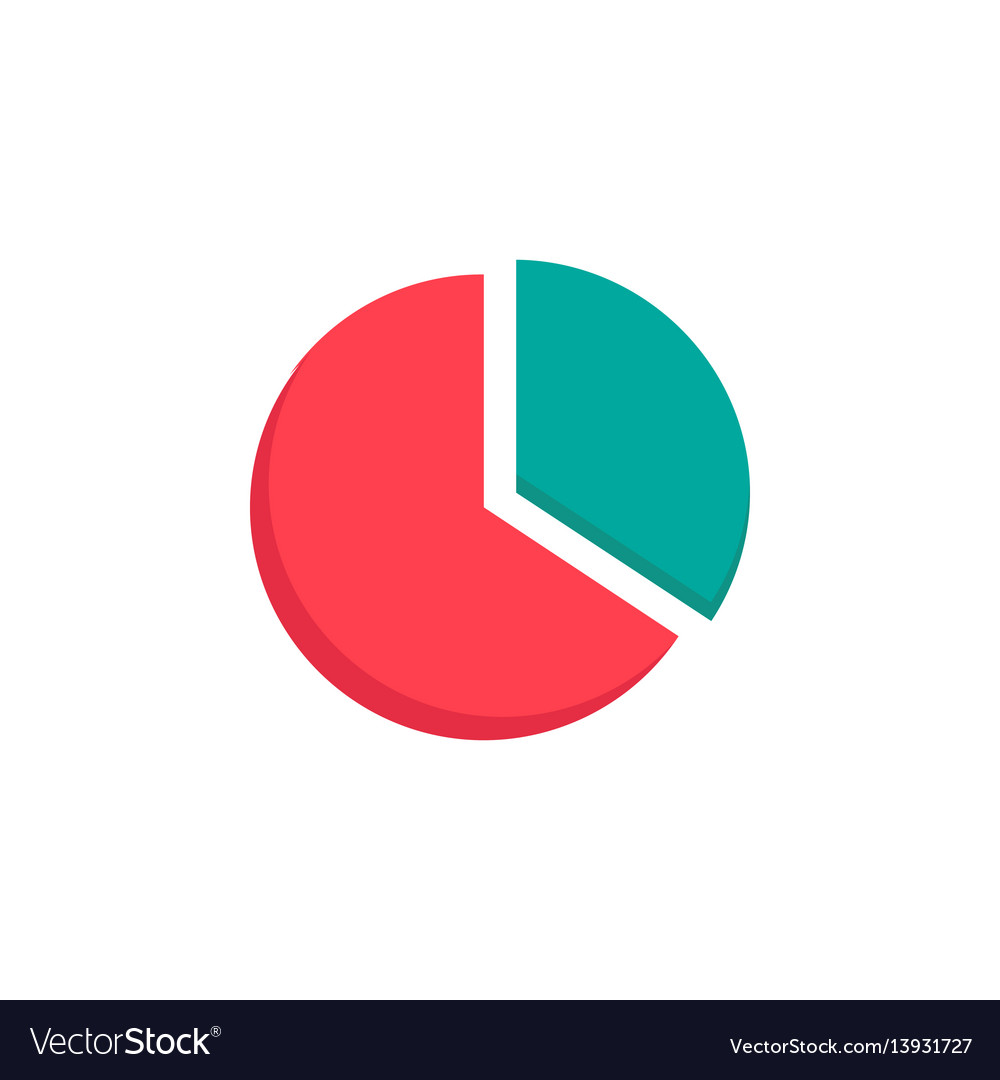 Data analytics flat icon Royalty Free Vector Image
