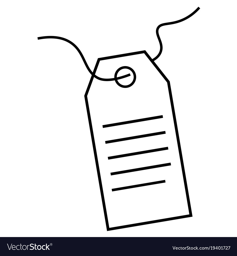 Label price sale shopping tag icon Royalty Free Vector Image