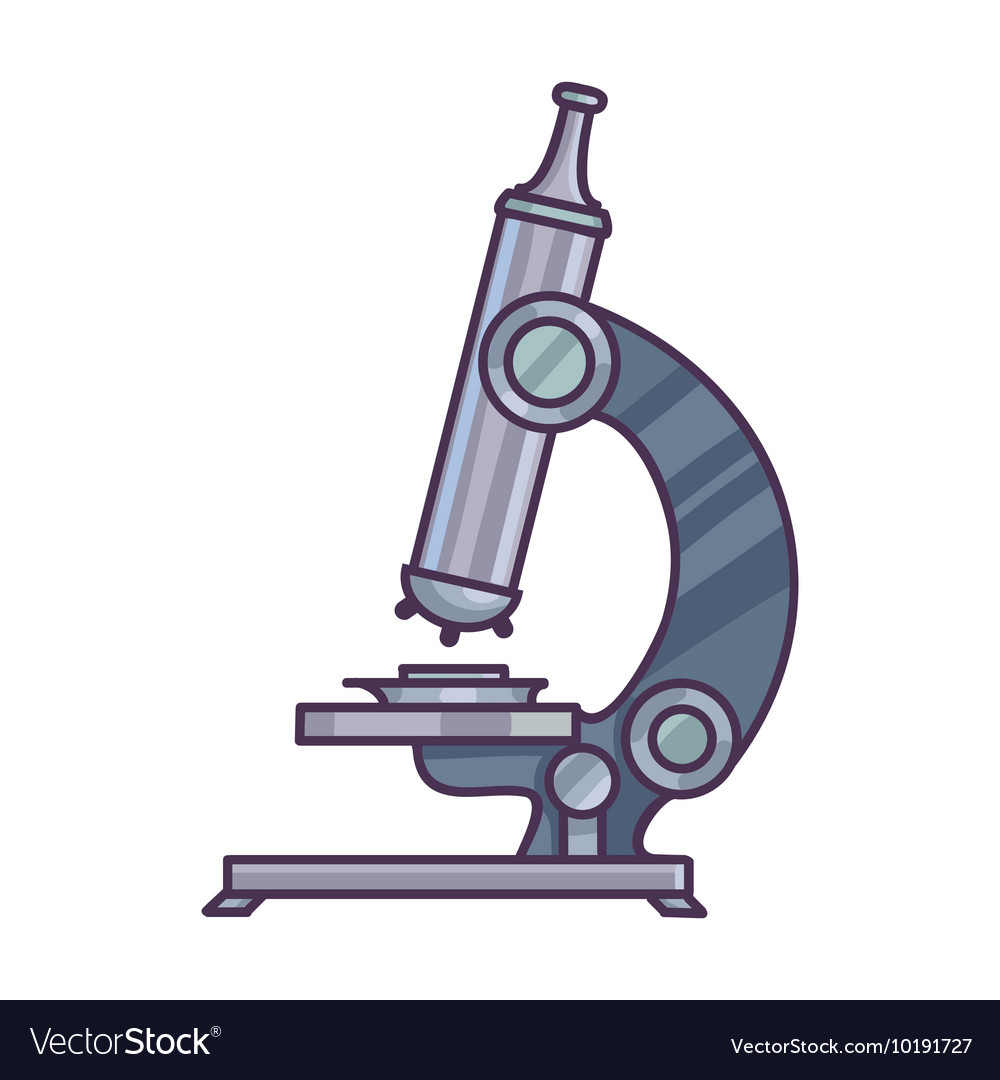 Microscope science concept Royalty Free Vector Image