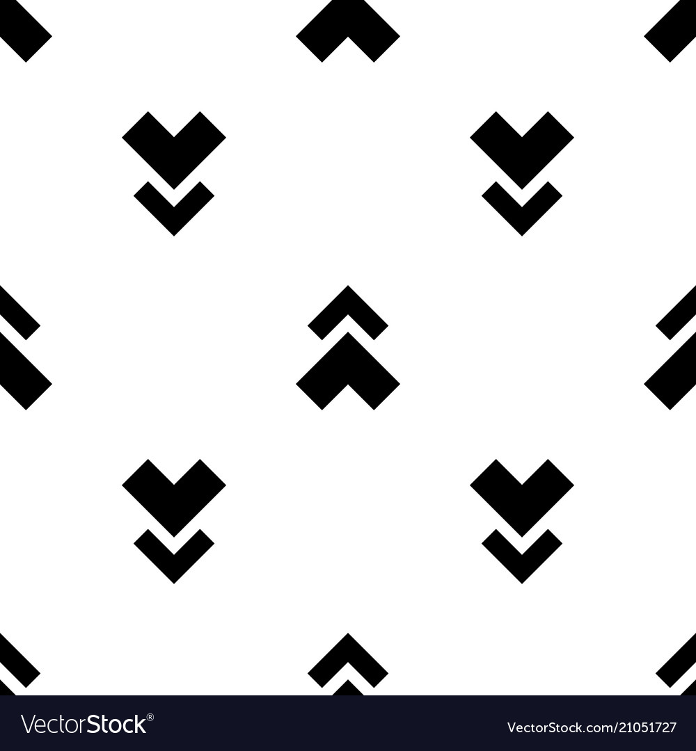 Monochrome arrow pattern Royalty Free Vector Image