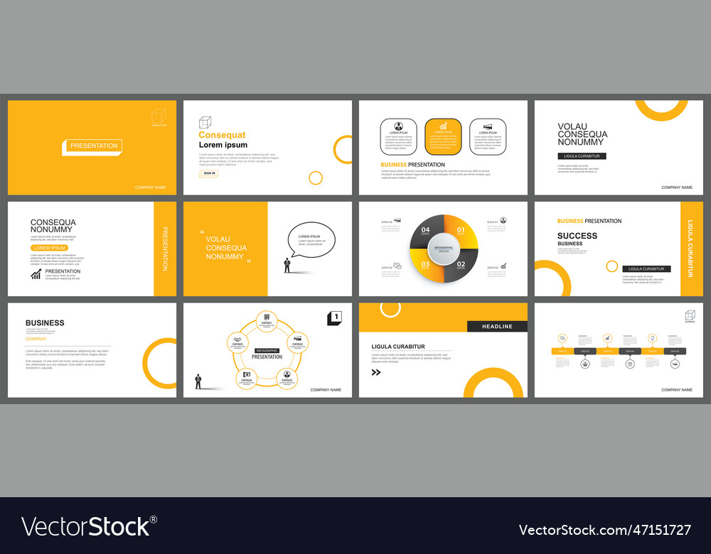 Presentation and slide layout template design Vector Image