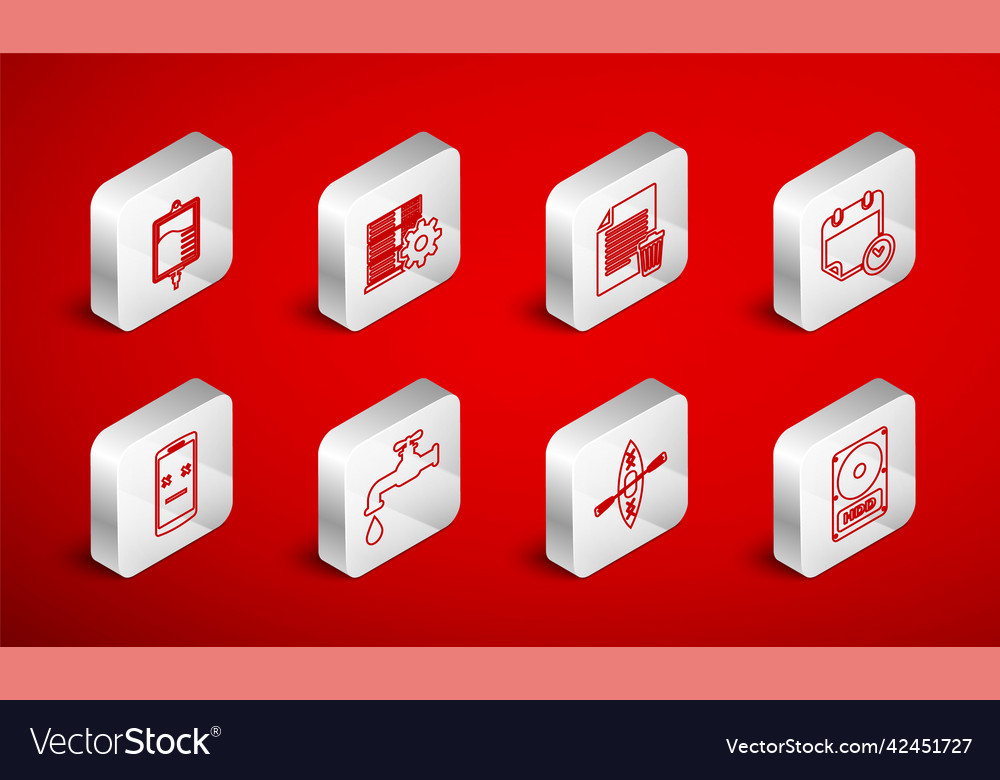 Set line hard disk drive hdd server setting Vector Image Set line hard disk drive hdd server setting Vector Image