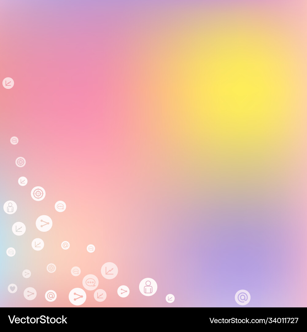 Social media marketing communication networking Vector Image