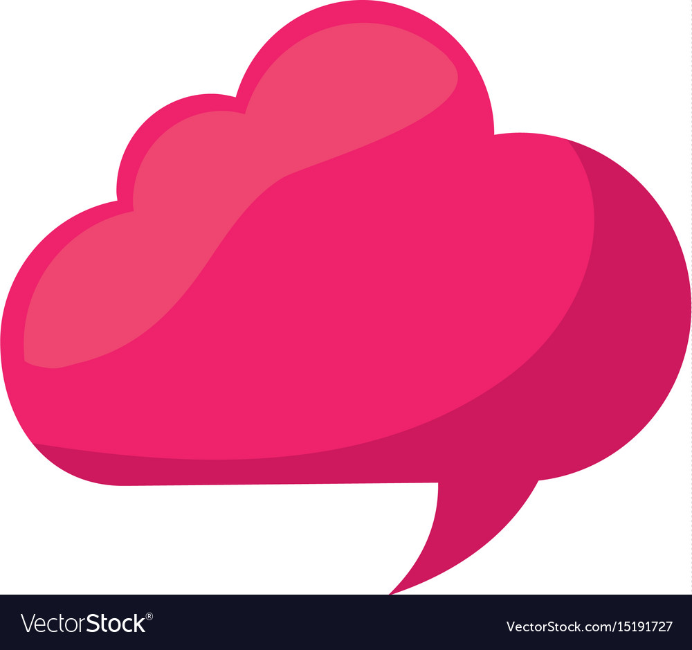 Speech cloud design Royalty Free Vector Image - VectorStock