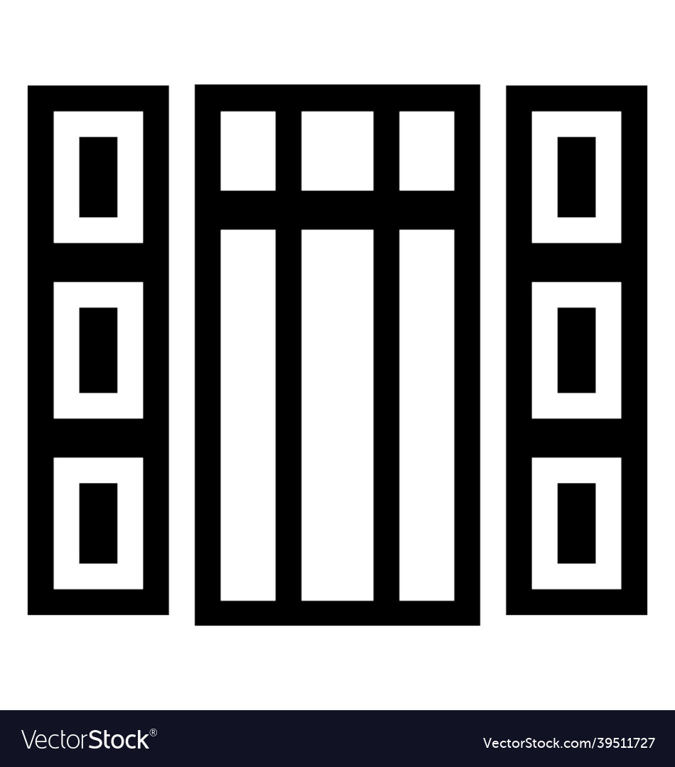 Window shutter Royalty Free Vector Image - VectorStock