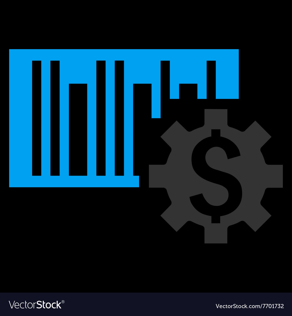 Barcode price setup flat icon Royalty Free Vector Image