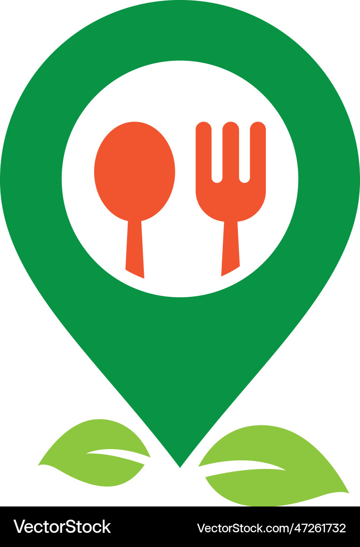 Food point logo images Royalty Free Vector Image