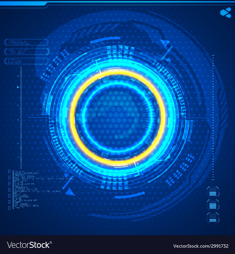 Futuristic graphic user interface Royalty Free Vector Image