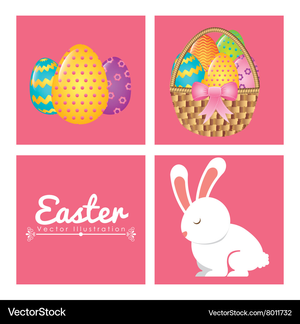 Happy easter design Royalty Free Vector Image - VectorStock