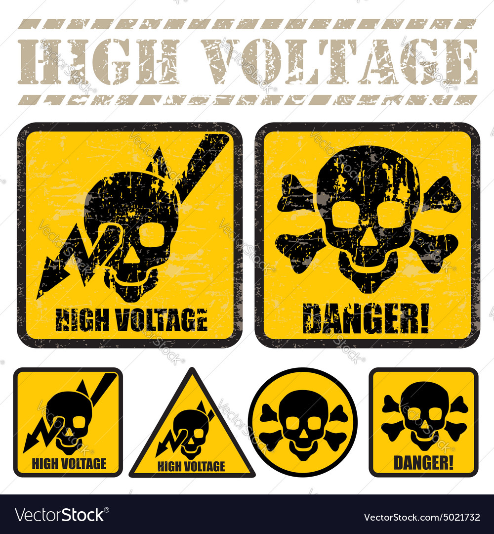 High voltage Royalty Free Vector Image - VectorStock