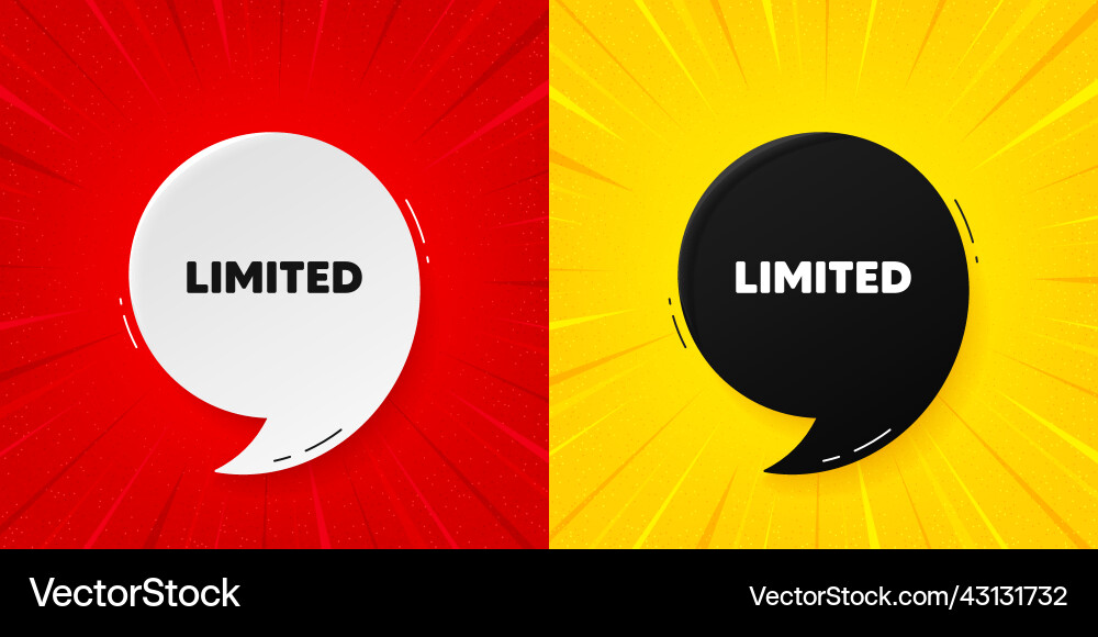 Limited symbol special offer sign flash offer Vector Image