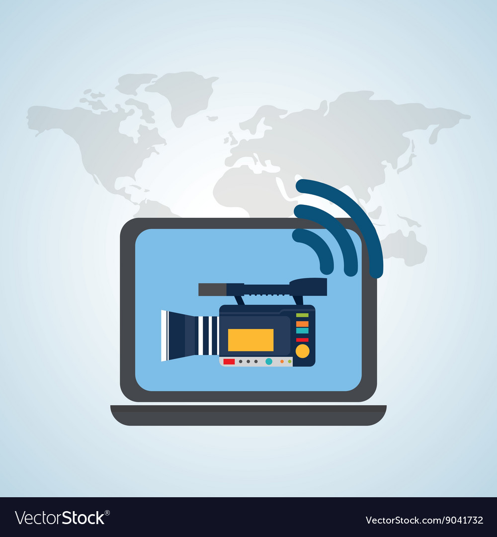 News design broadcasting concept communication Vector Image