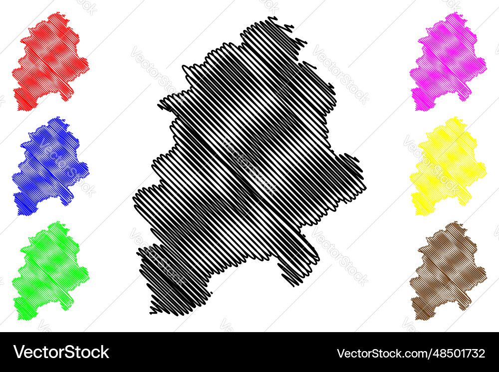 West northamptonshire unitary authority area Vector Image