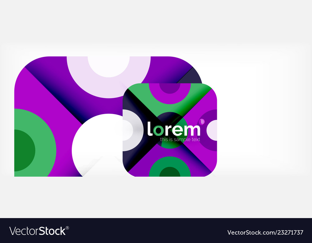 Abstract round elements composition background Vector Image