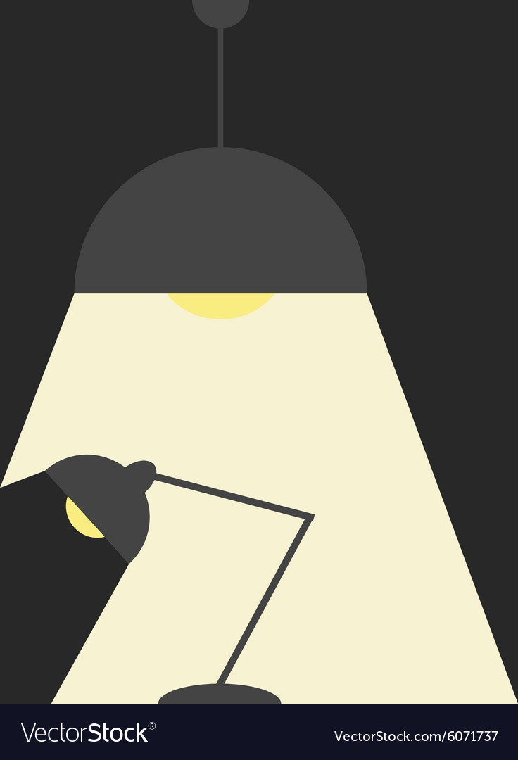 Gray ceiling lamp Royalty Free Vector Image - VectorStock