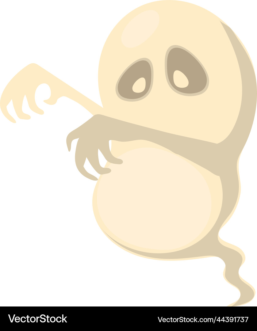 Halloween ghost character Royalty Free Vector Image