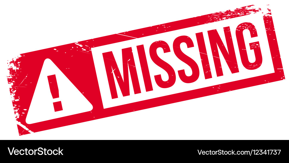Missing rubber stamp Royalty Free Vector Image