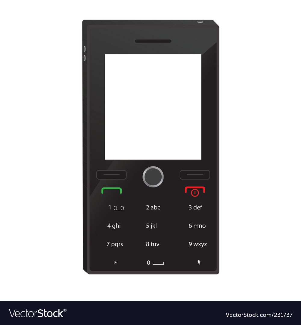 Mobile phone Royalty Free Vector Image - VectorStock