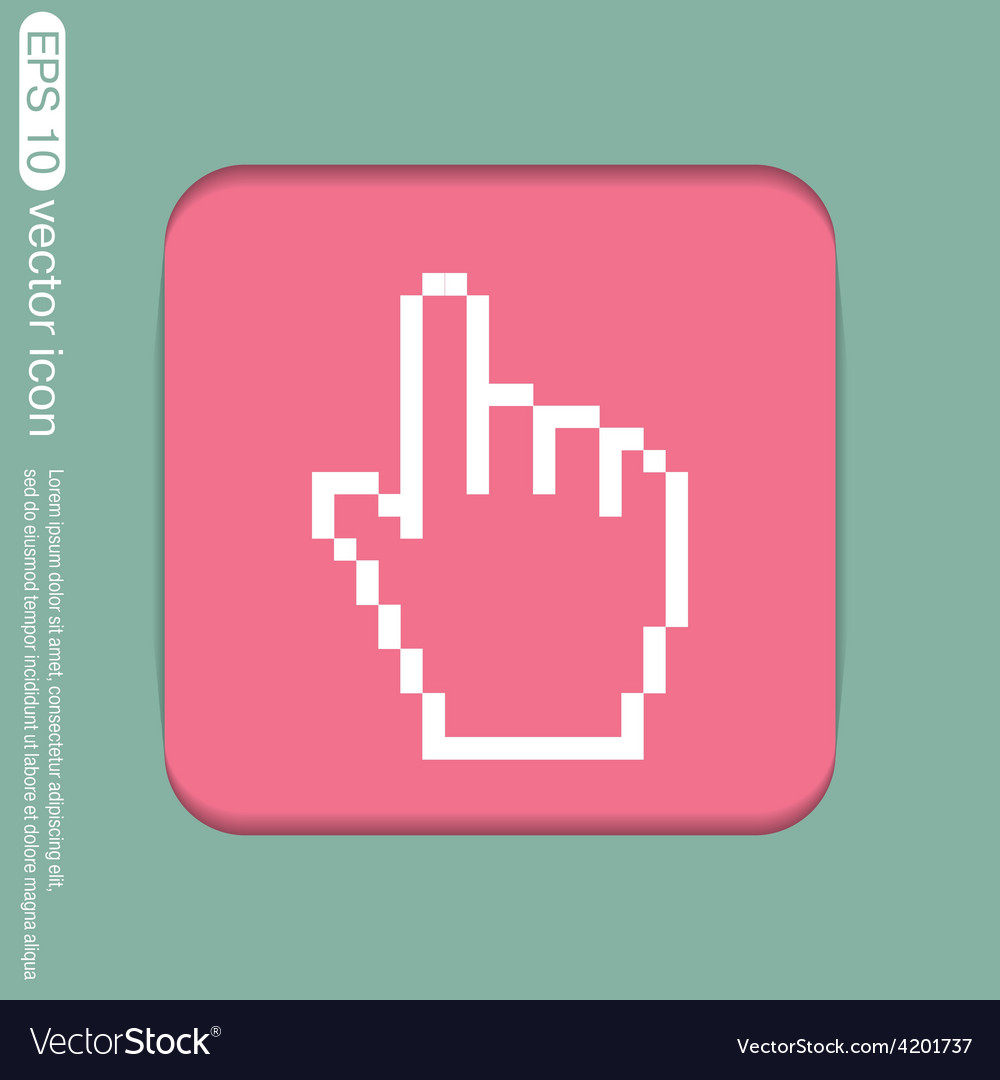 Mouse hand cursor Royalty Free Vector Image - VectorStock