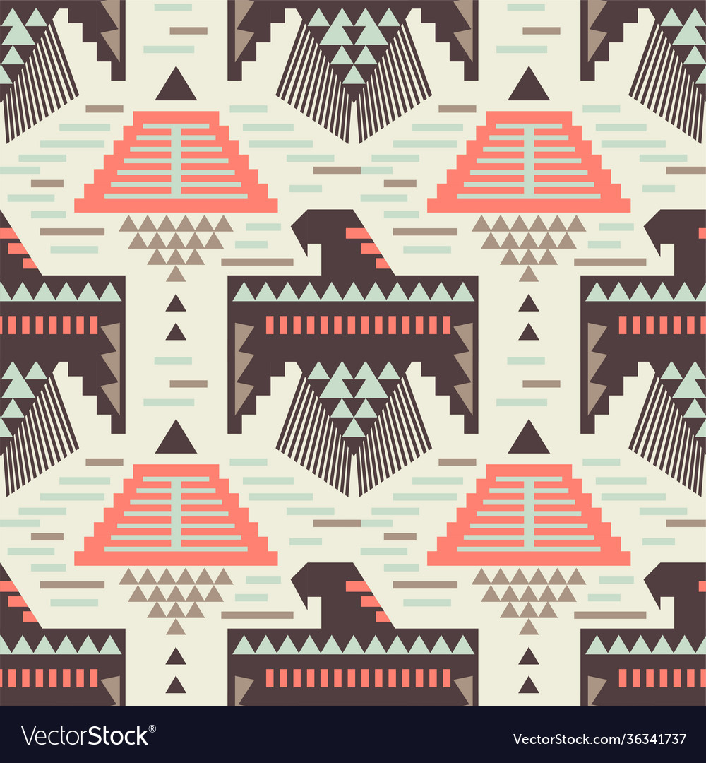 Native american seamless pattern Royalty Free Vector Image