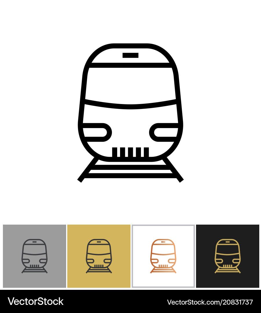 Train icon railway transport sign or metro Vector Image