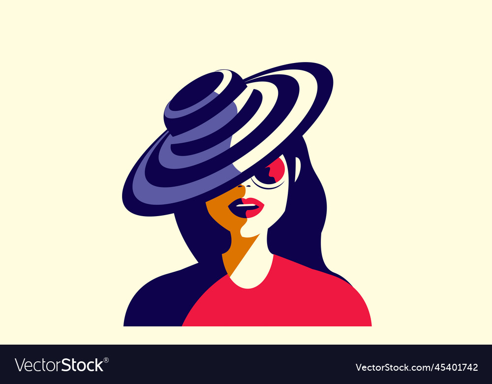 A portrait of beautiful Royalty Free Vector Image