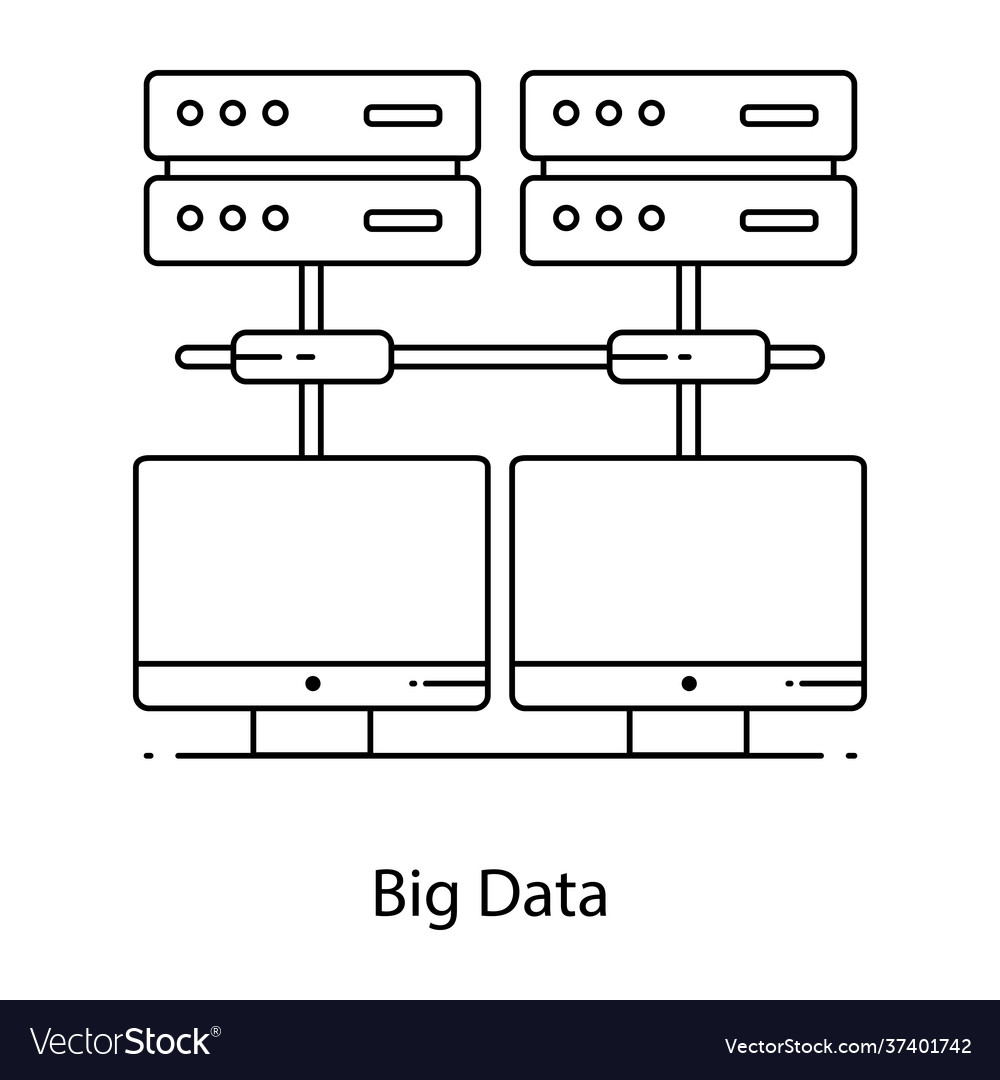Big data Royalty Free Vector Image - VectorStock