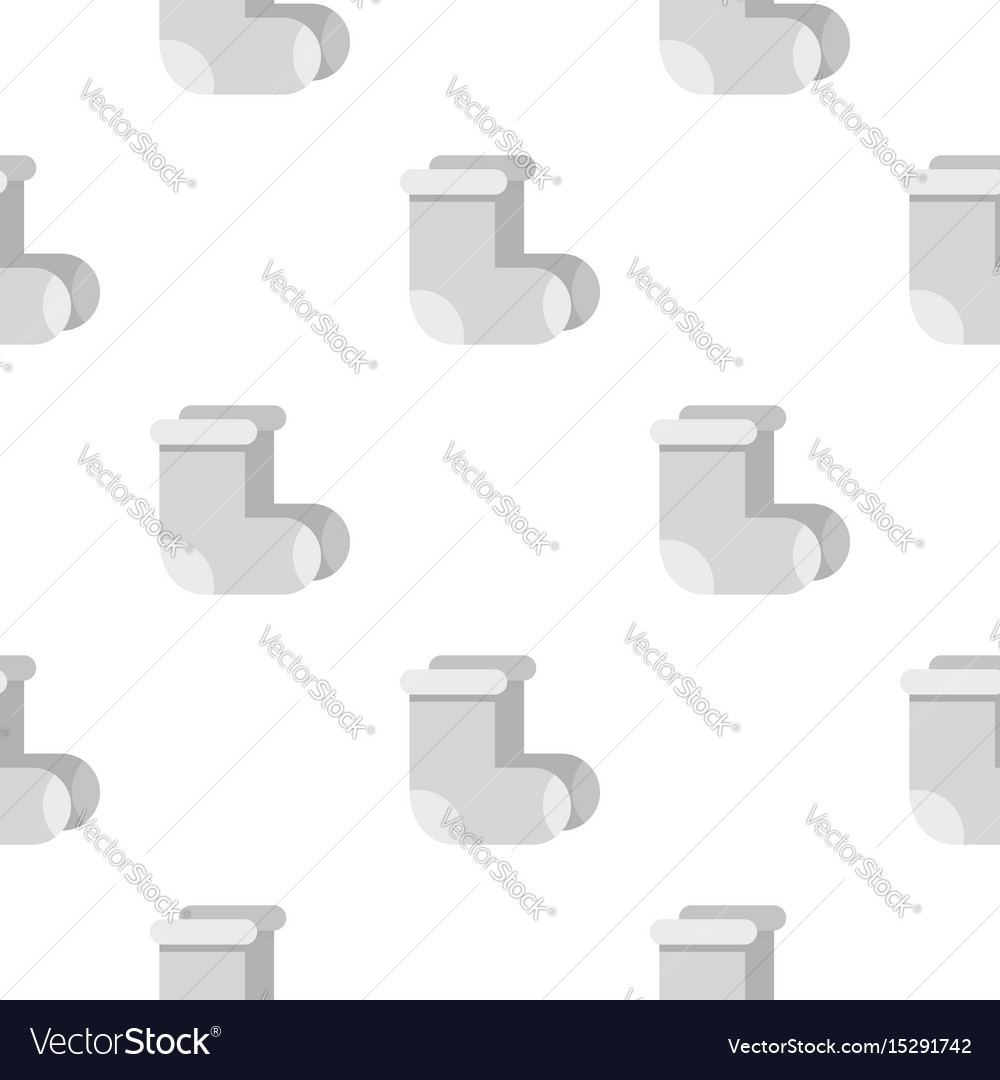 Felt boots pattern flat Royalty Free Vector Image