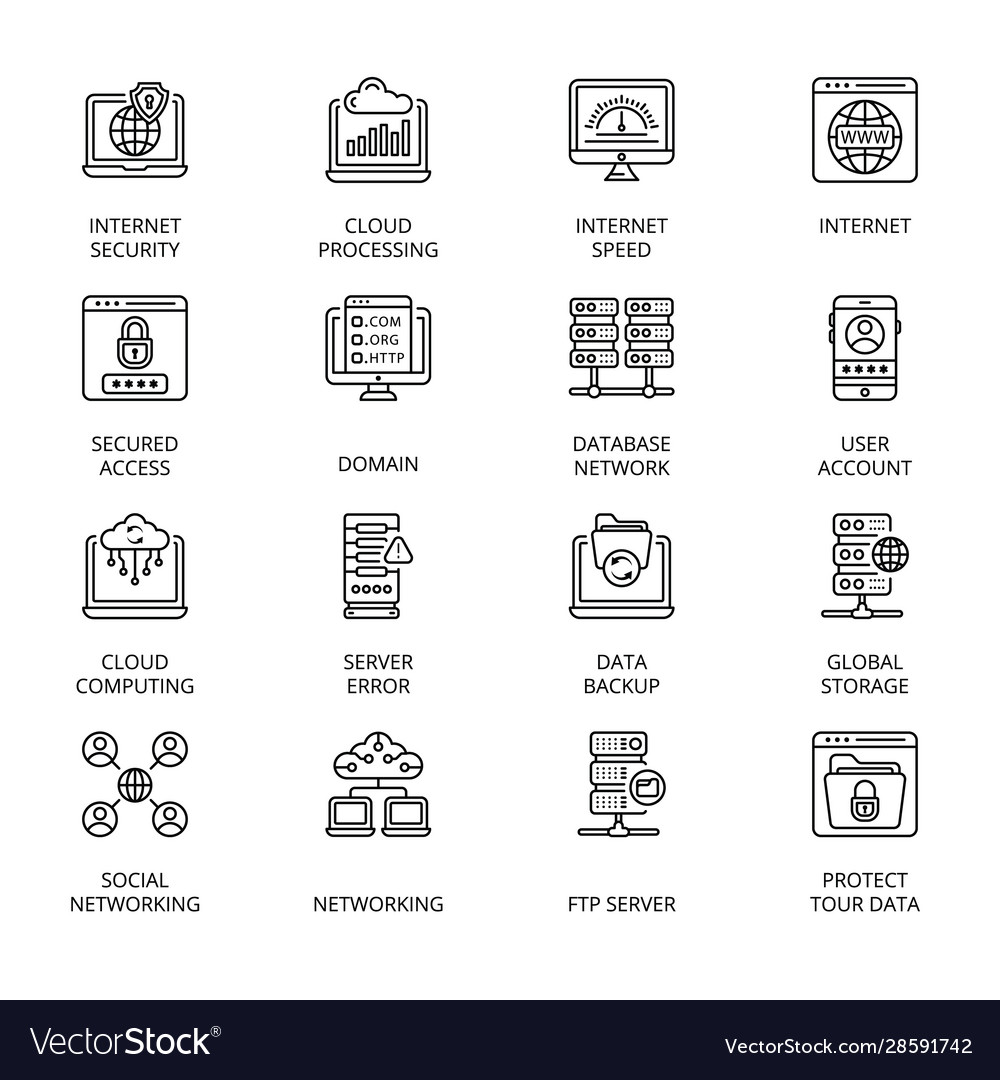 Internet security Royalty Free Vector Image - VectorStock