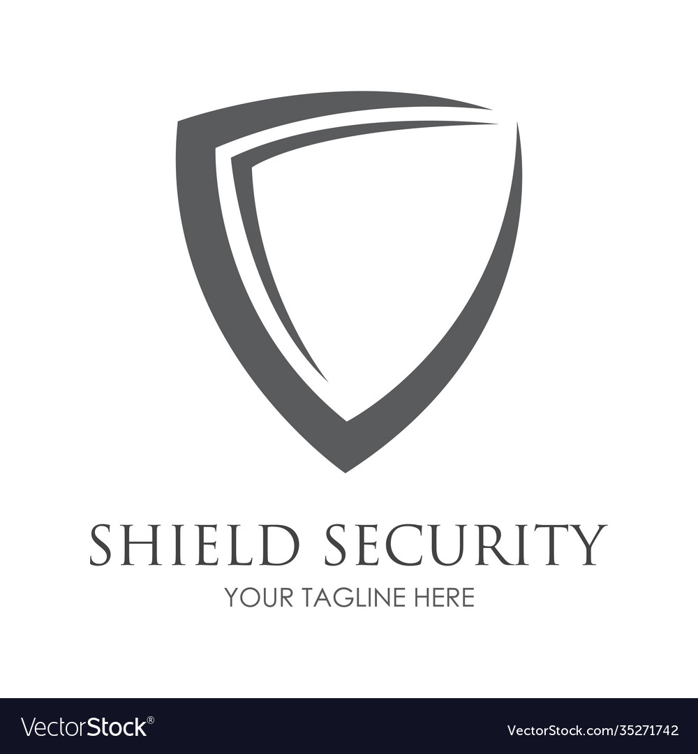 Shield security logo design template Royalty Free Vector Shield security logo design template Royalty Free Vector