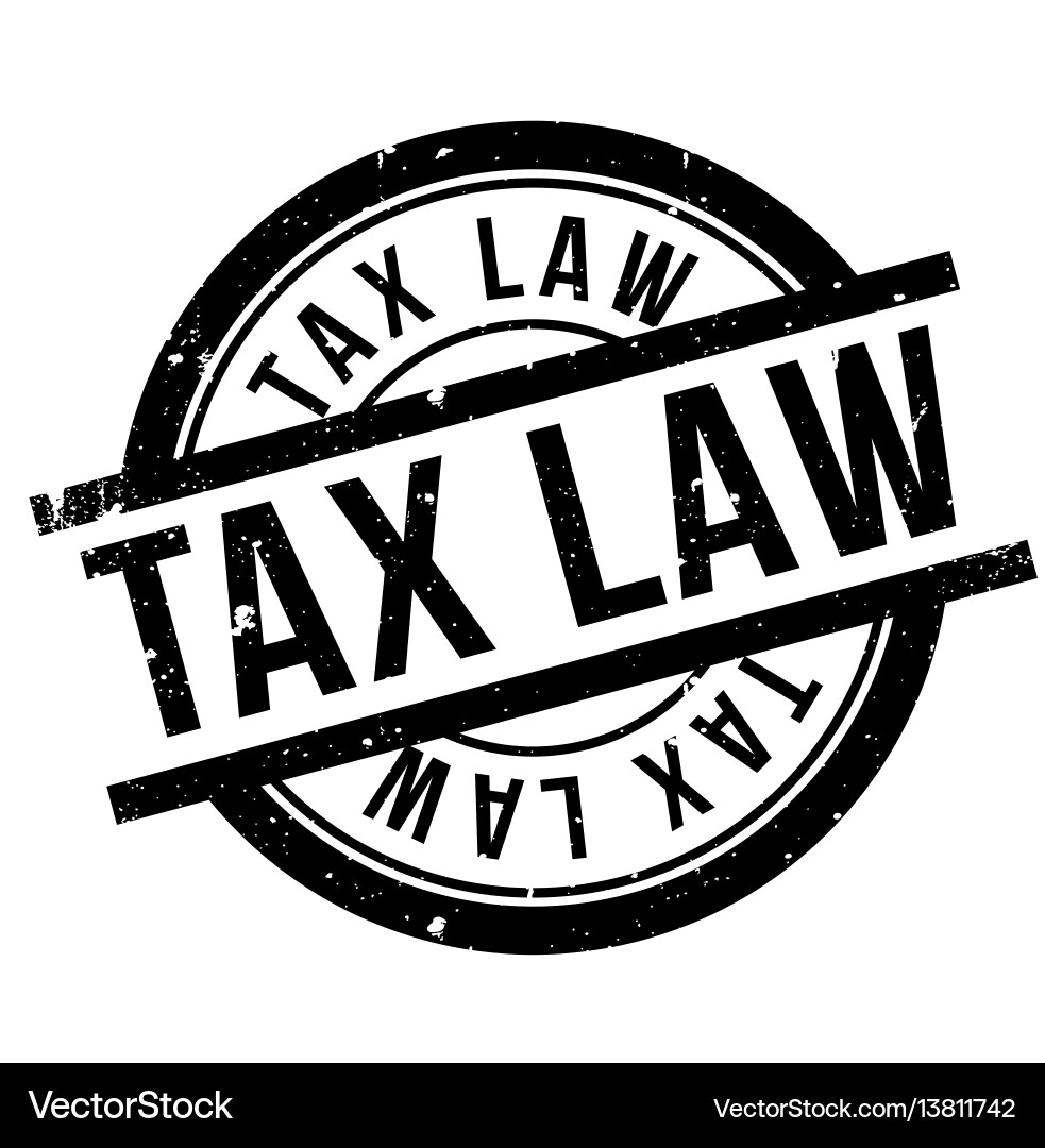 Tax law rubber stamp Royalty Free Vector Image