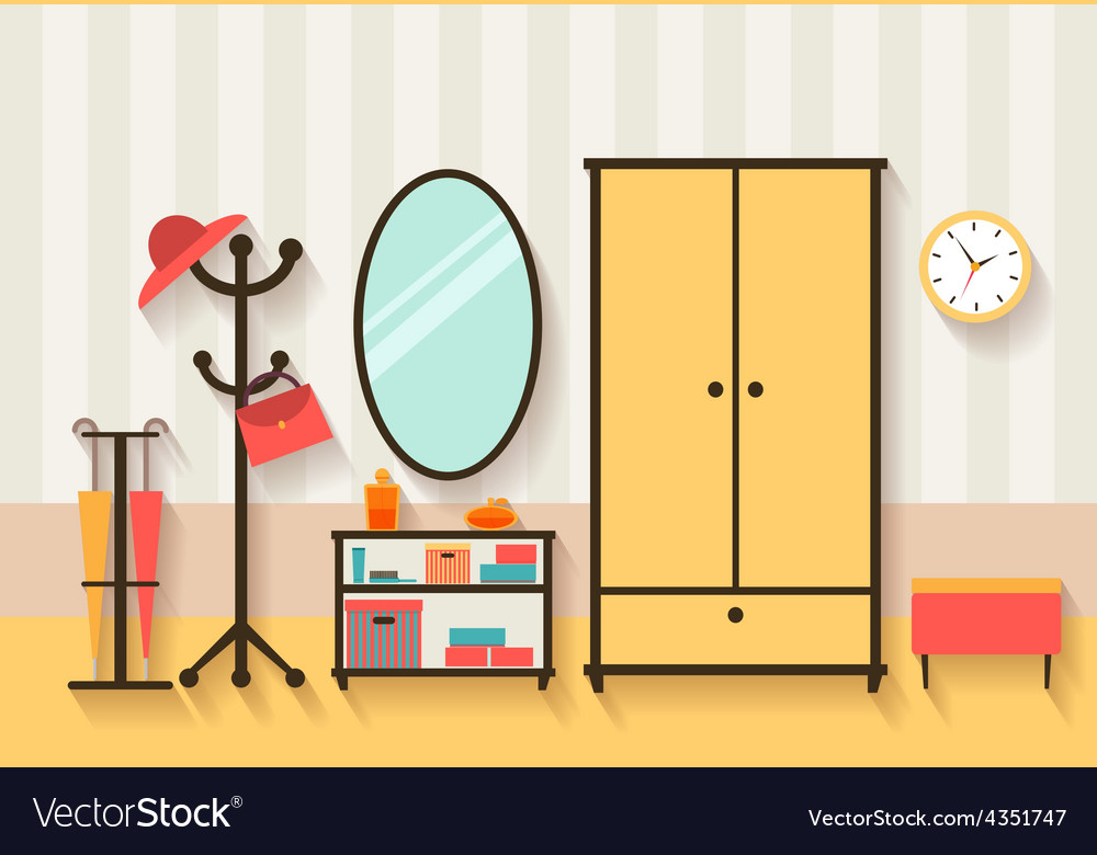 Hall interior Royalty Free Vector Image - VectorStock