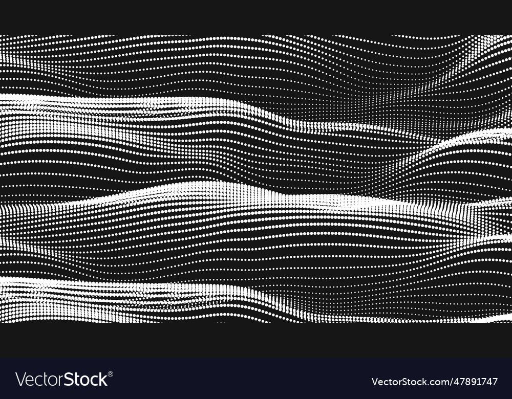 Point wave smooth texture abstract dot background Vector Image