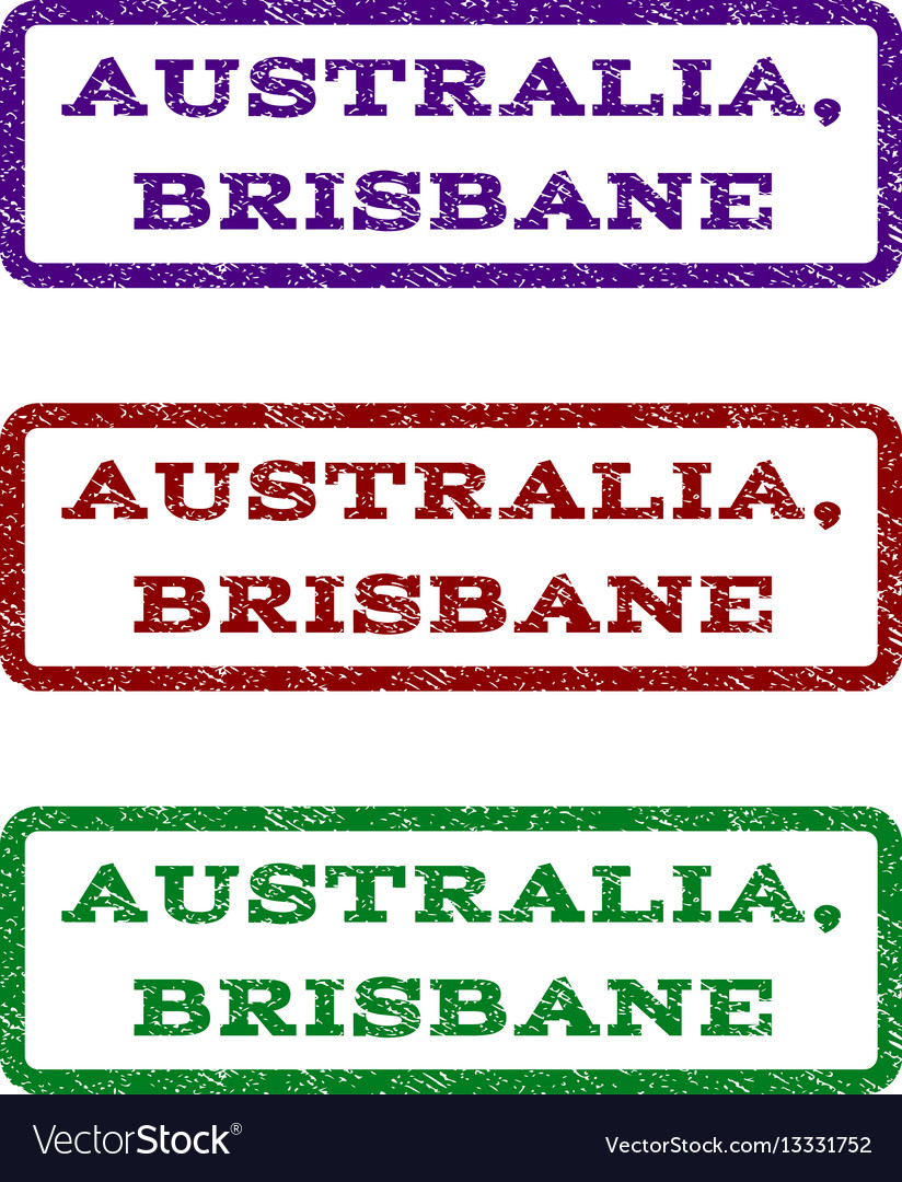 Australia brisbane watermark stamp Royalty Free Vector Image