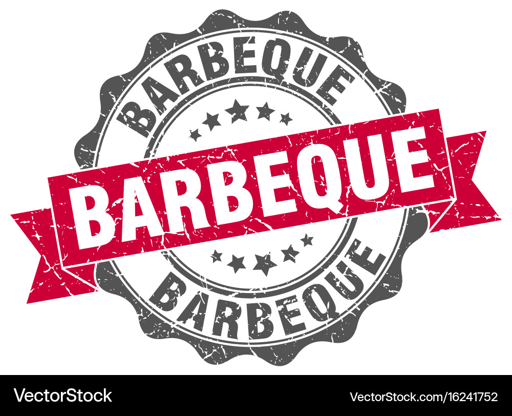 Barbecue stamp sign seal Royalty Free Vector Image